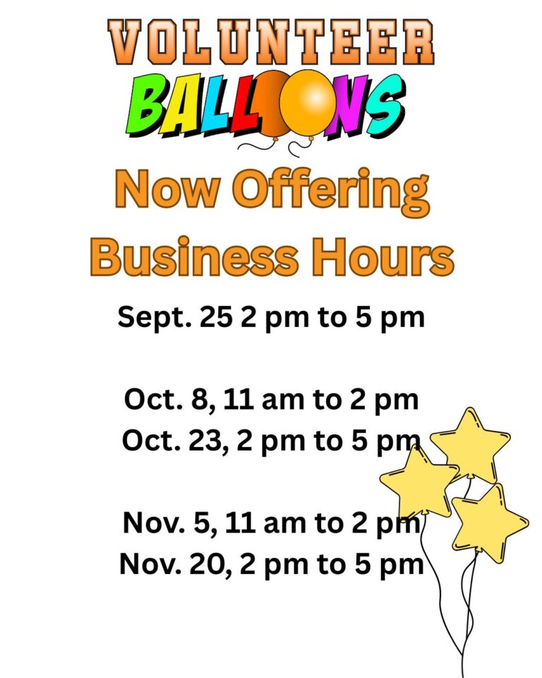 Volunteer Balloons - Balloon Decorations In Knoxville, UT, And ...