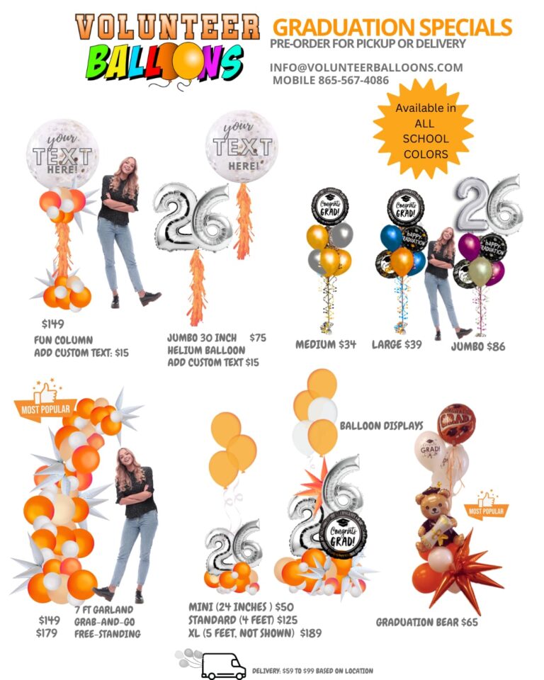 Volunteer Balloons - Balloon Decorations In Knoxville, UT, And ...