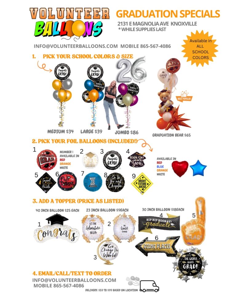 Volunteer Balloons - Balloon Decorations In Knoxville, UT, And ...
